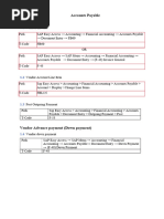 SAP T-Codes for Accounts Payable | PDF