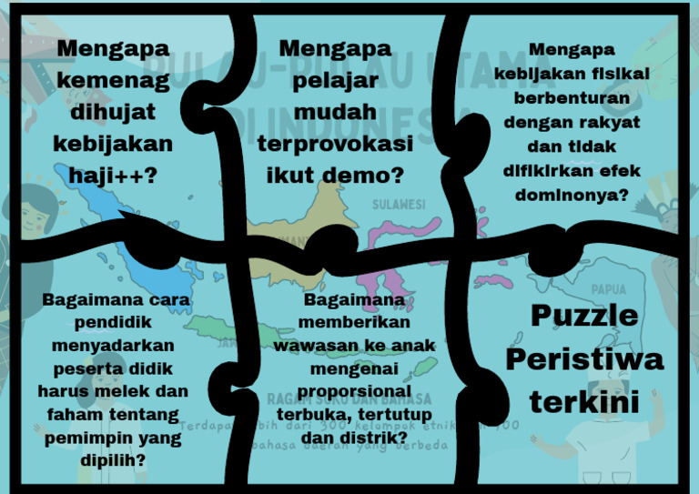 Poster Pulau Utama Di Indonesia Dalam Gaya Ilustrasi Biru Muda.pdf | PDF