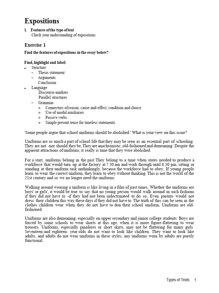 Expository Writing III | PDF | Grammatical Tense | Linguistics