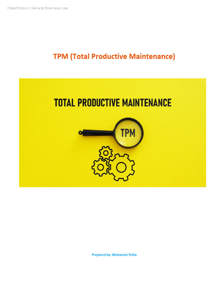 Understanding Total Productive Maintenance | PDF | Safety