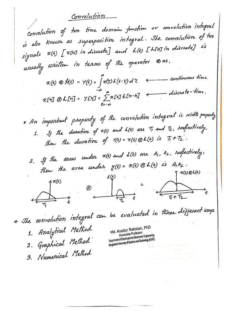 Convolution | PDF