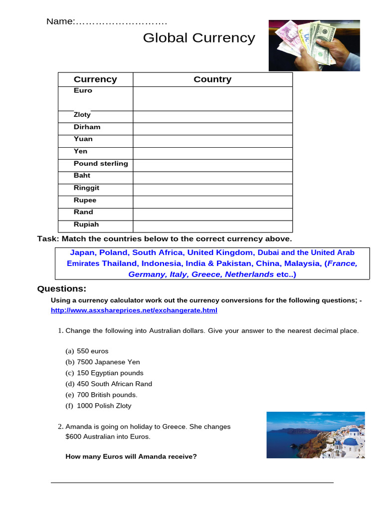 Currency Conversion and Matching Guide | PDF | Australian Dollar ...