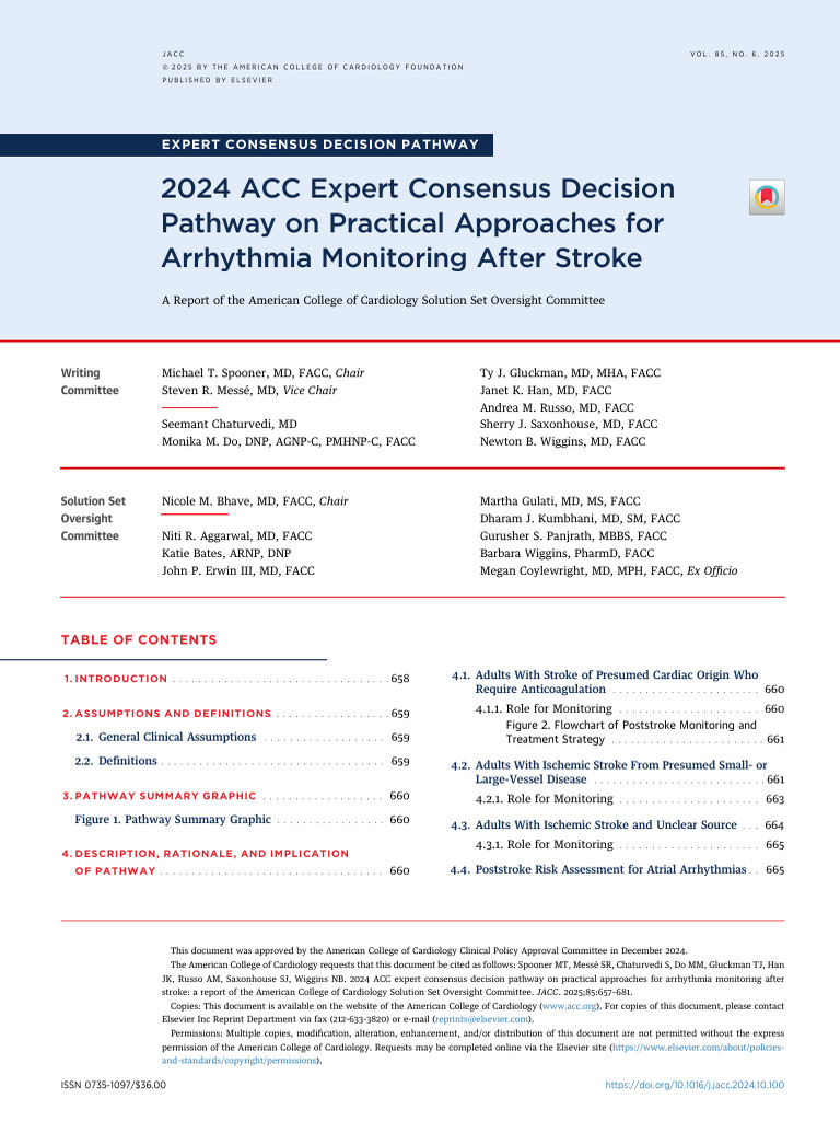 Spooner Et Al 2024 Acc Expert Consensus Decision Pathway On Practical ...