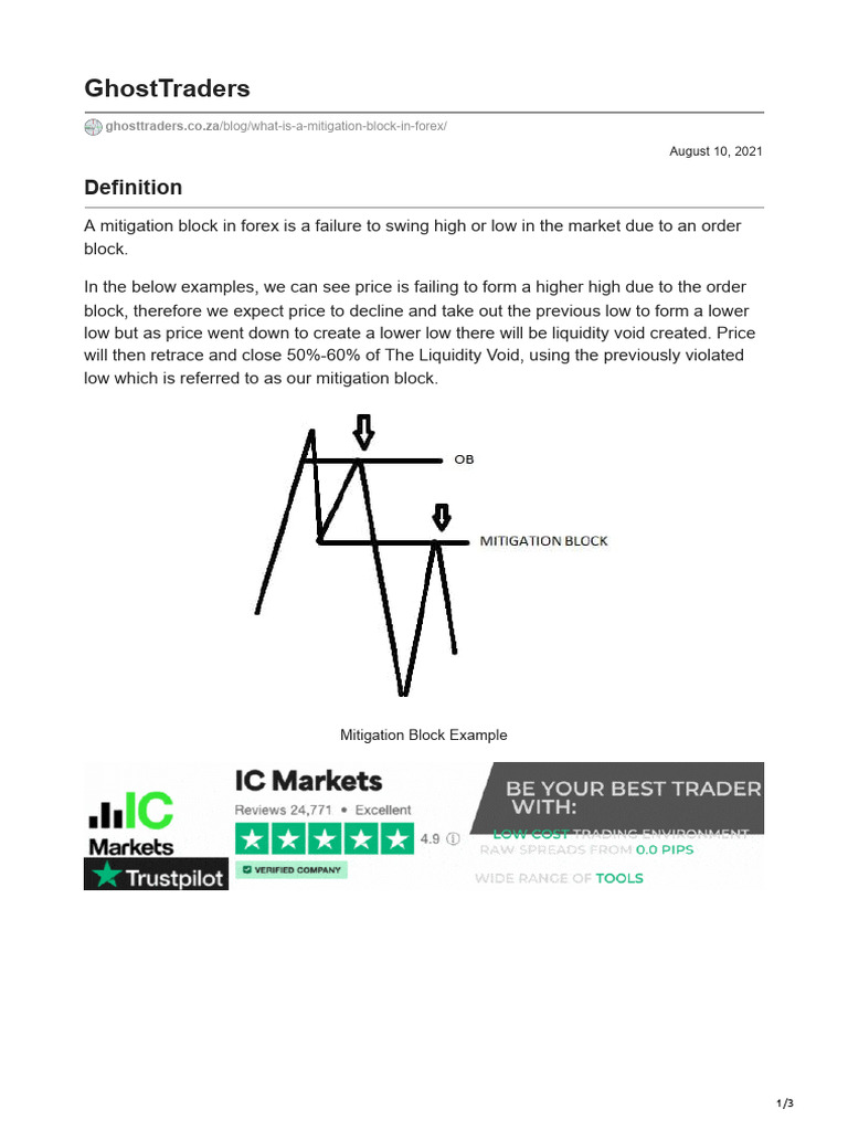 Understanding Mitigation Blocks in Forex | PDF | Market Trend | Money