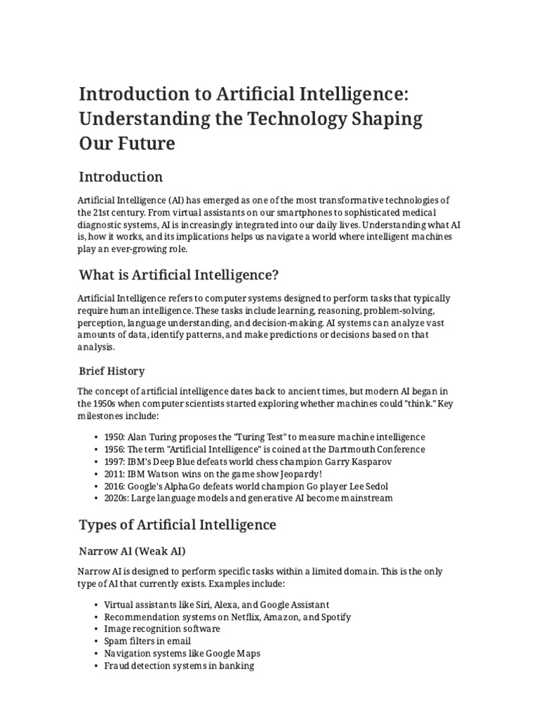 Artificial Intelligence | PDF | Artificial Intelligence | Intelligence ...