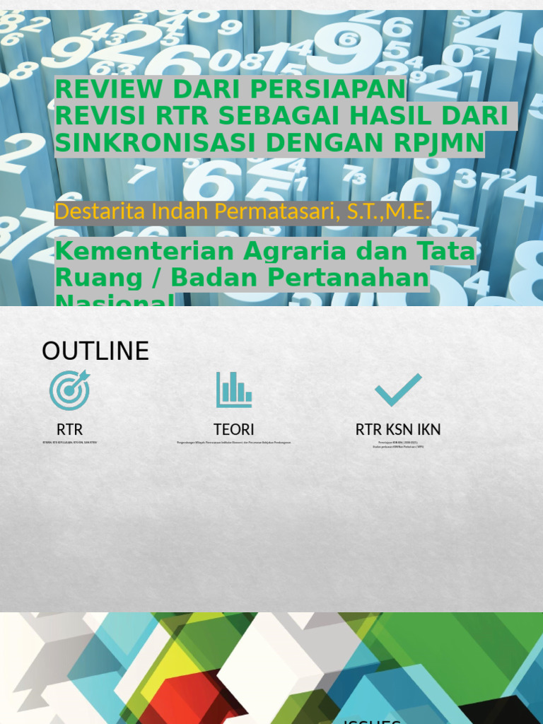 Usulan Masukan Revisi Rtr Dengan Mempertimbangkan Rpjmn_destarita Indah ...