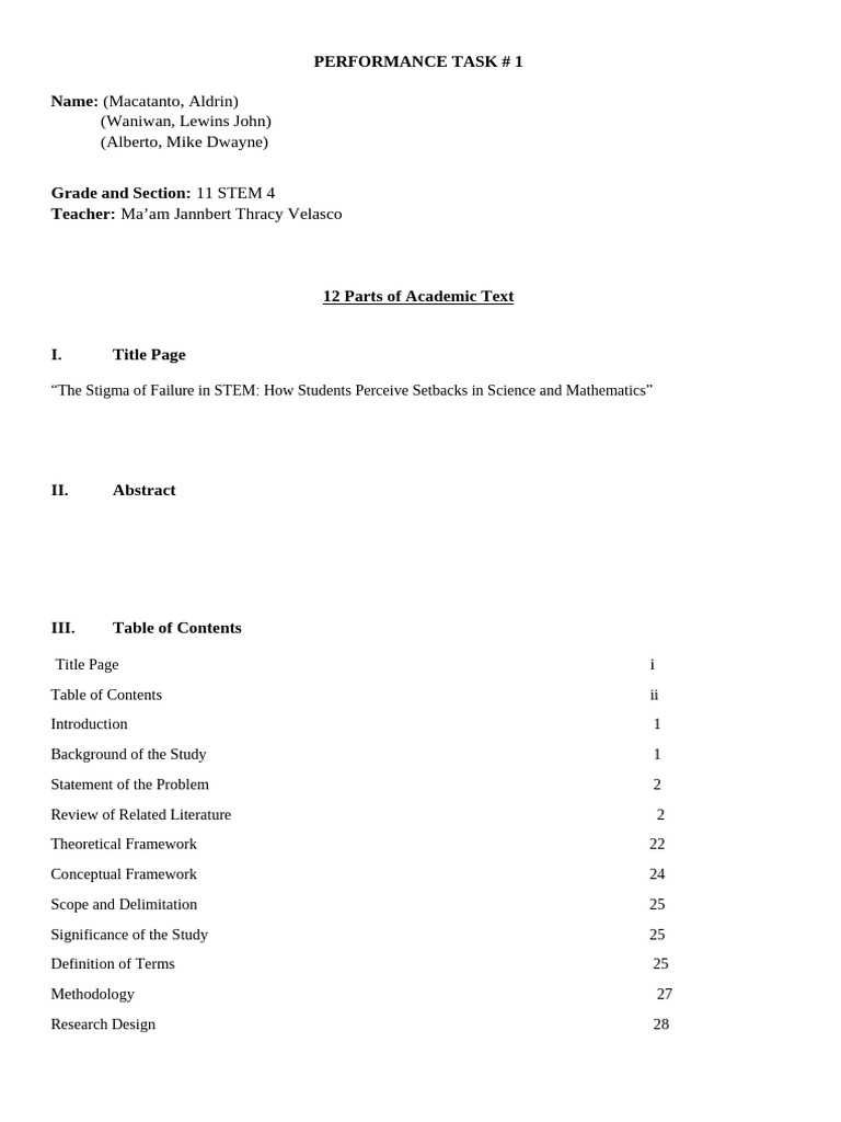 Perceptions of Failure in STEM Education | PDF | Self Efficacy ...