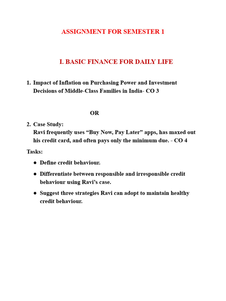 Basic Finance For Daily Life | PDF