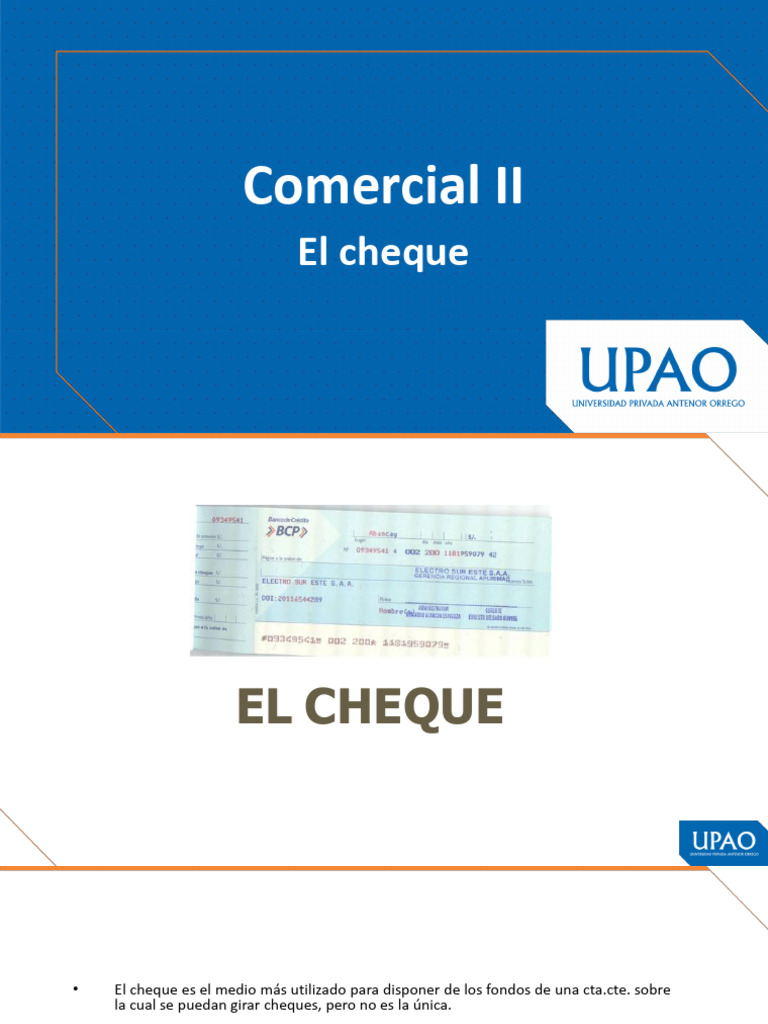 Tema (El Cheque) FM | PDF | Cheque | Bancos