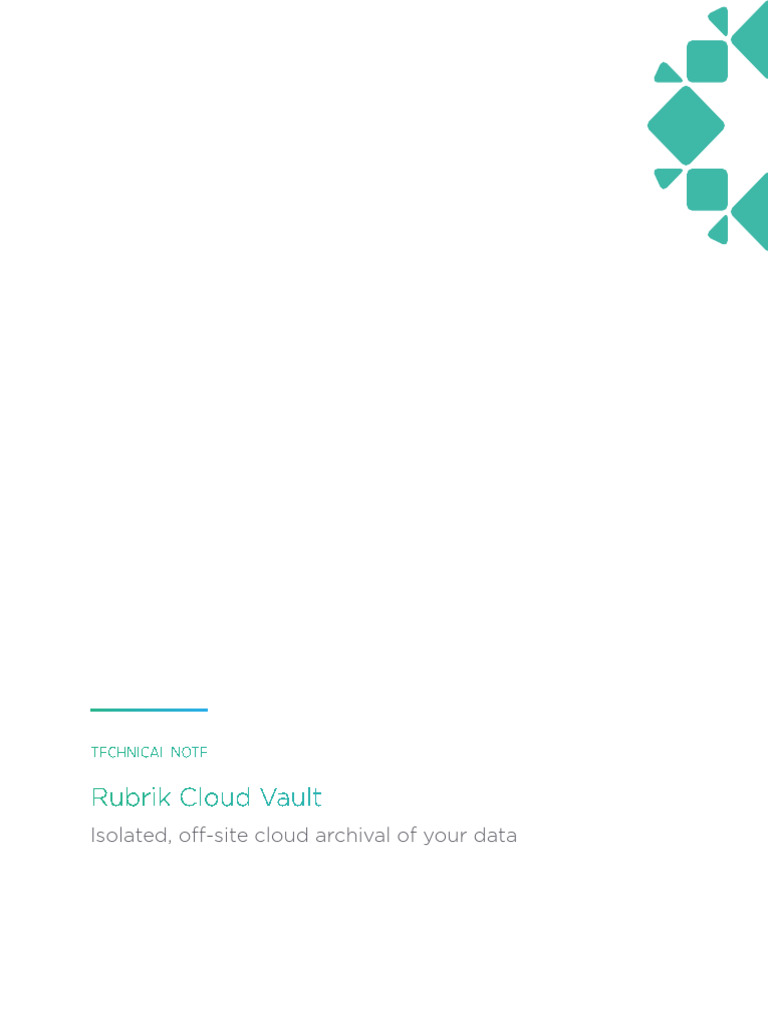 Tn Rubrik Cloud Vault | PDF | Cloud Computing | Backup