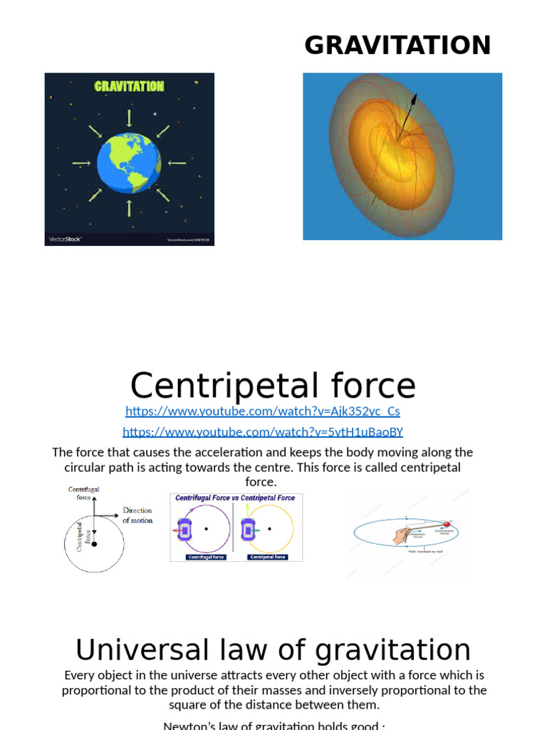 Understanding Gravitation and Forces | PDF | Weight | Force