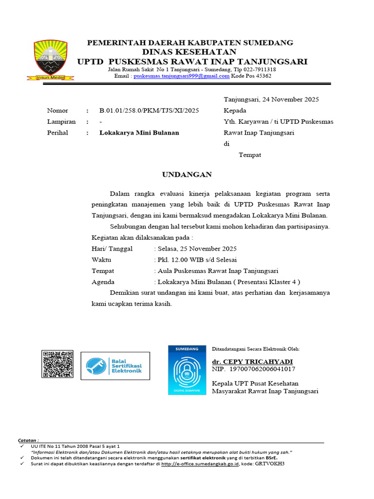 Undangan Lokbul Nov 2025 | PDF