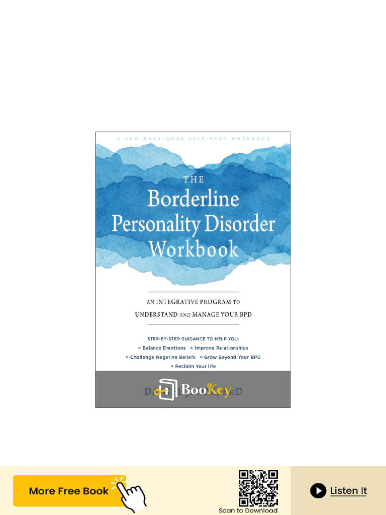 Borderline Personality Disorder Workbook | PDF | Borderline Personality ...