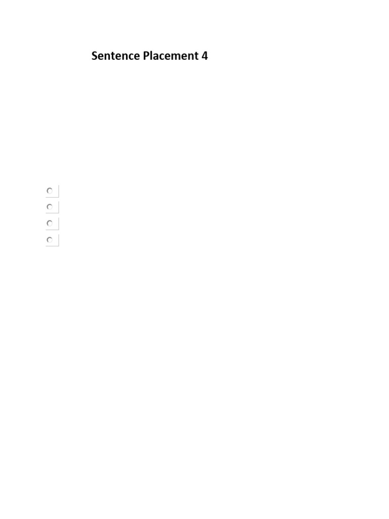 Sentence Placement 4 | PDF | Elementary Particle | Applied And ...