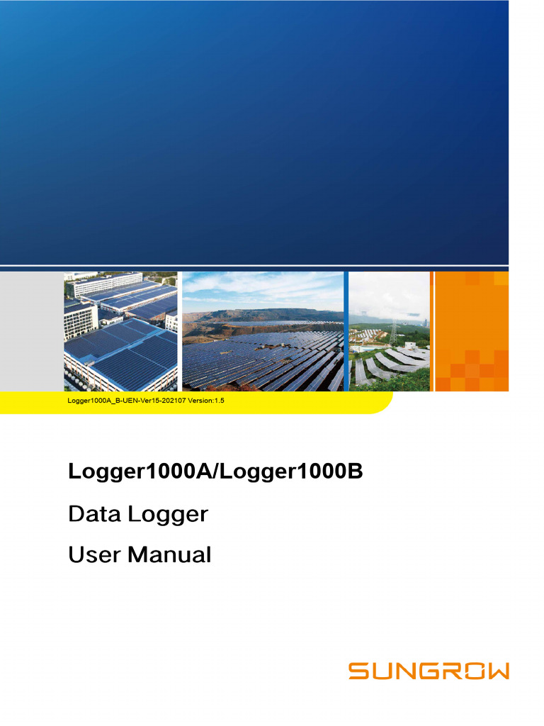 Logger1000 User Manual | PDF | Screw | Electrical Engineering
