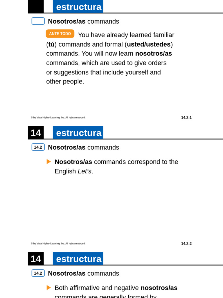 Nosotros Commands | PDF | Linguistic Morphology | Languages Of Europe