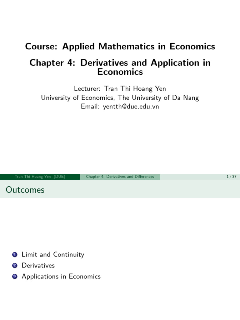 Maths Chap4 - 1 | PDF | Continuous Function | Derivative