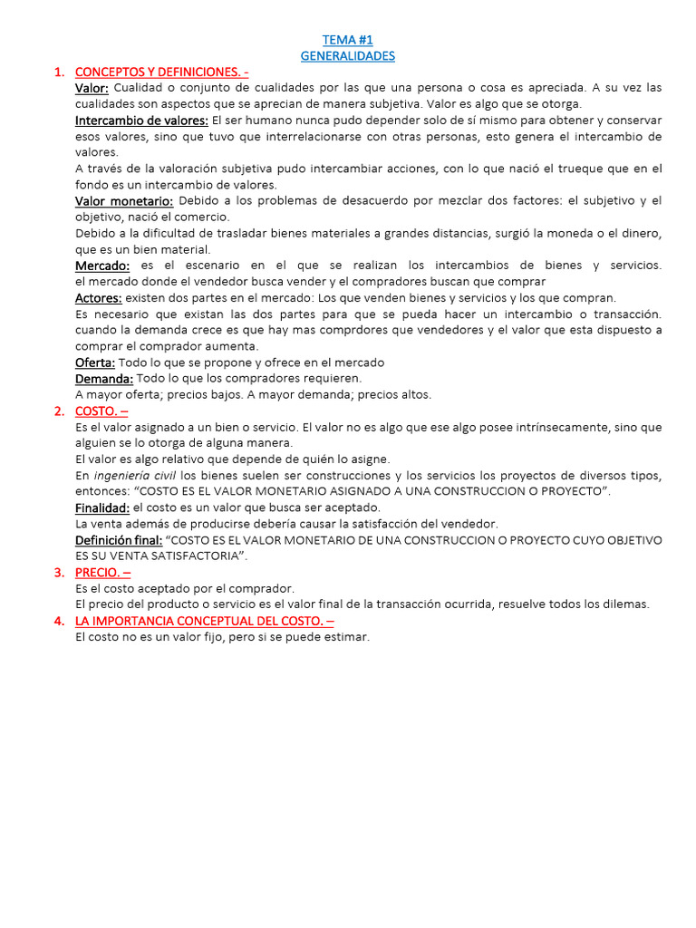 Resumen de Todos Los Temas Primer Parcial - Gab | PDF | Mercado ...