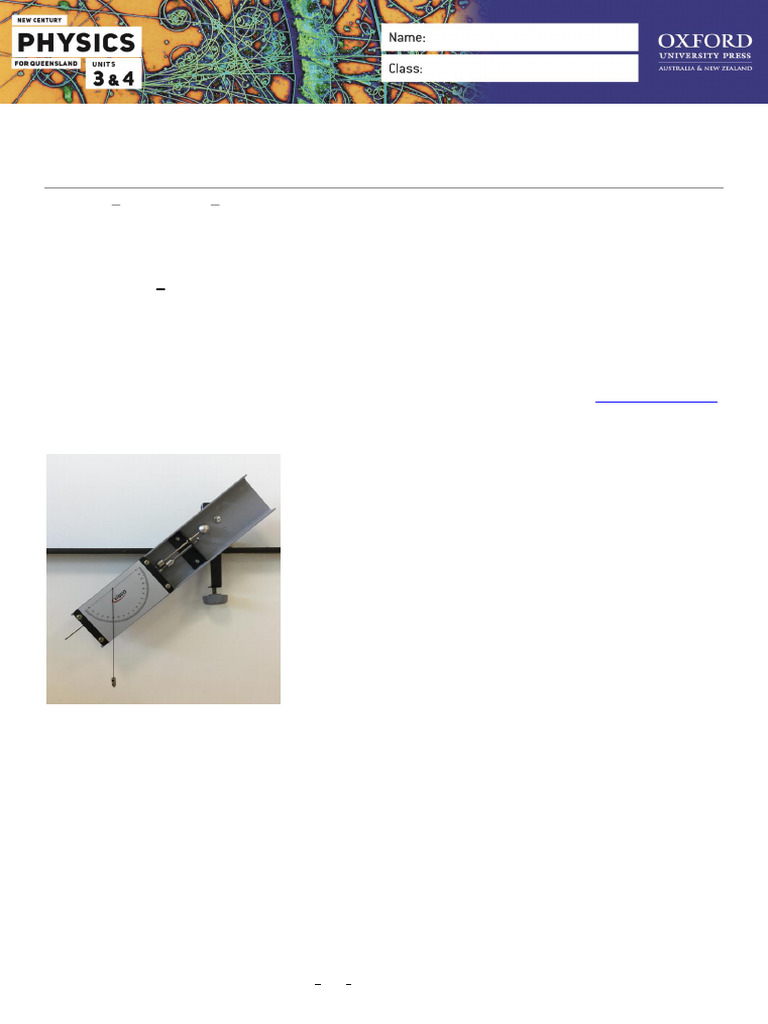 Angled Projectile Motion Experiment | PDF | Physics | Mechanical ...