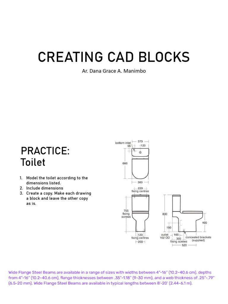 Creating Cad Blocks | PDF