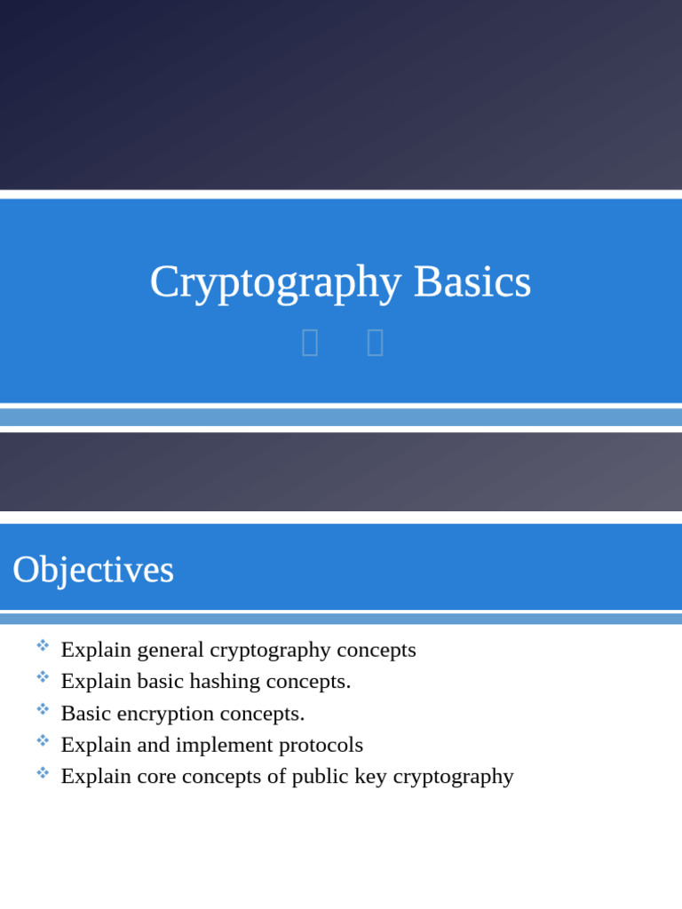 09 - Cryptography - p.1 | PDF | Public Key Cryptography | Cryptography