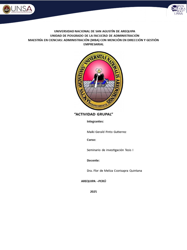 Maiki Gerald Pinto Gutierrez - Tesis I | PDF