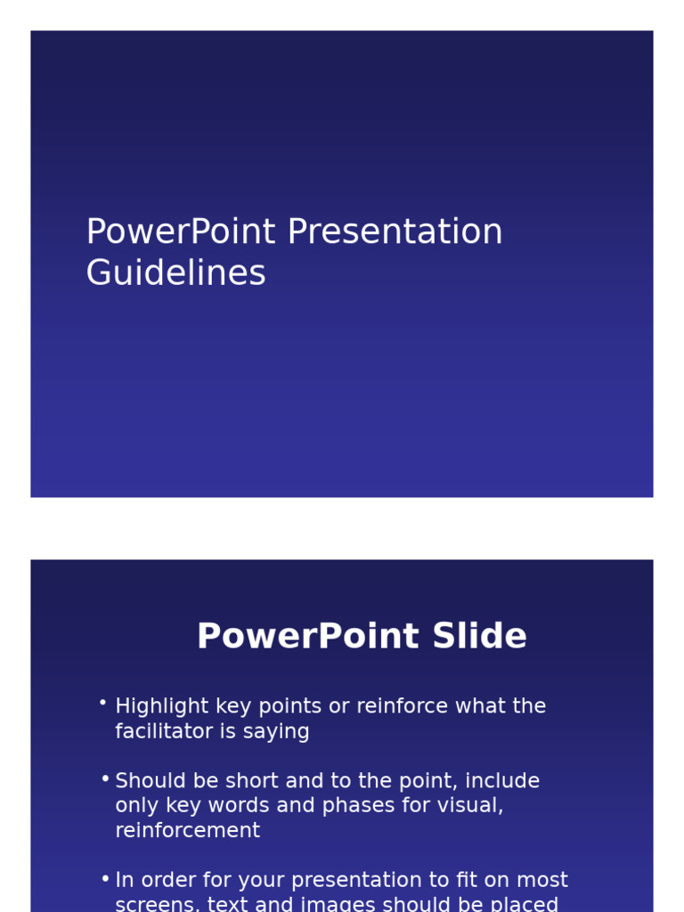 Powerpoint Guidelines | PDF | Color | Green