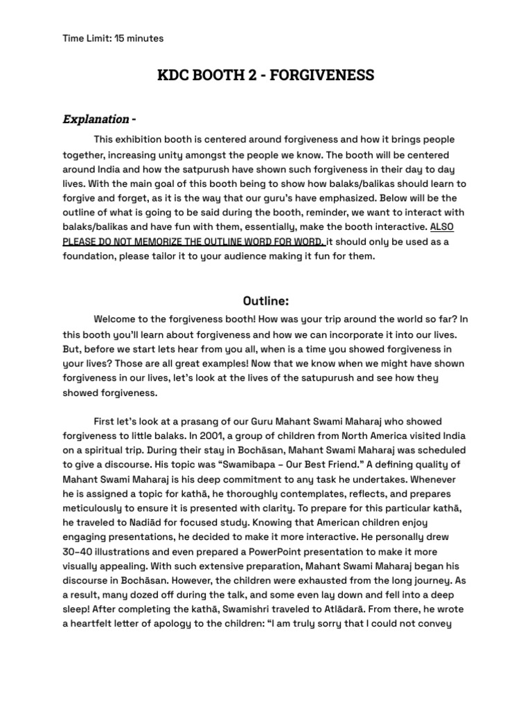 Exhibition Booth 2 - Forgiveness | PDF