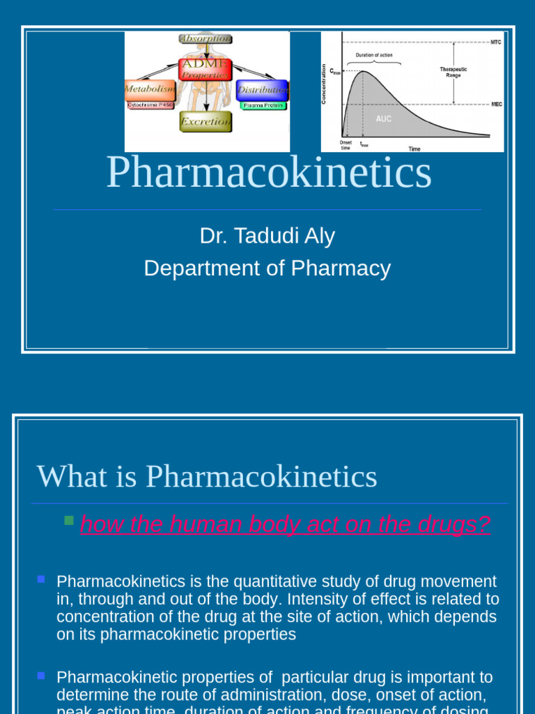 4.Pharmacokinetics | PDF | Bioavailability | Pharmacokinetics