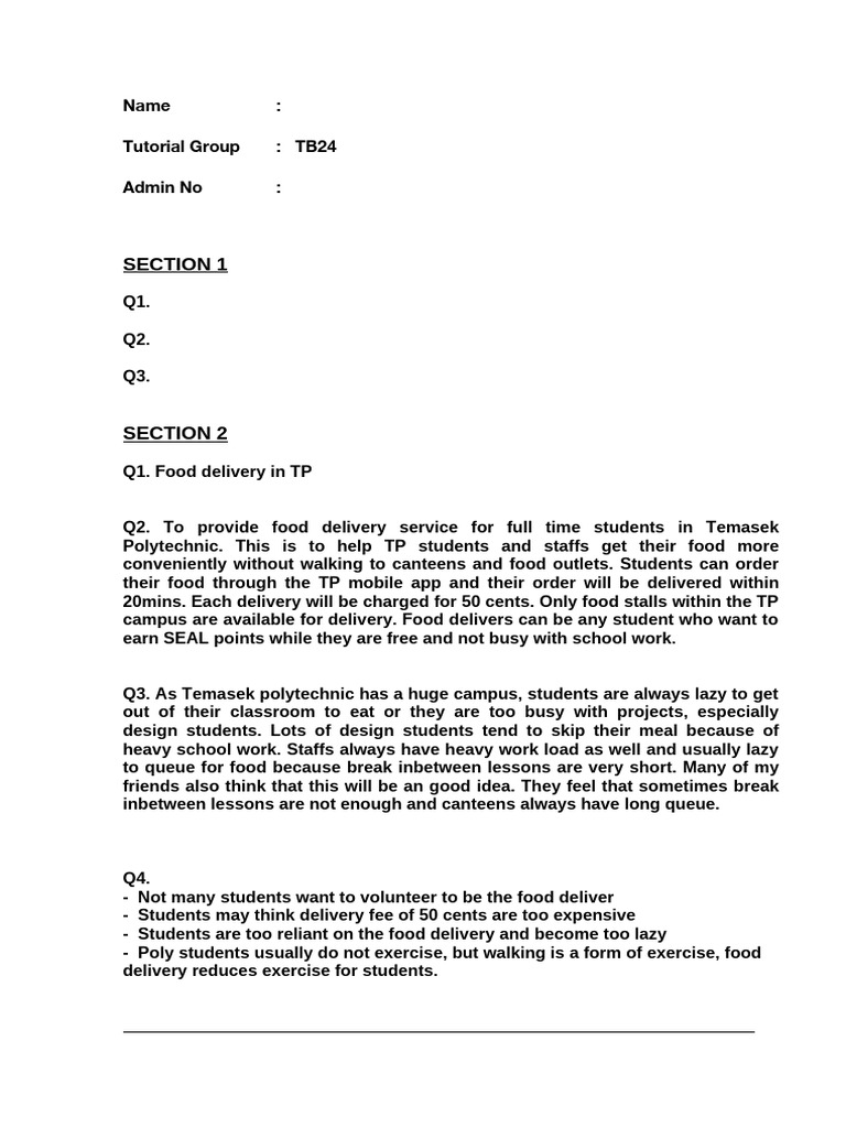 Boe - Individual Business Idea Proposal - Template | PDF