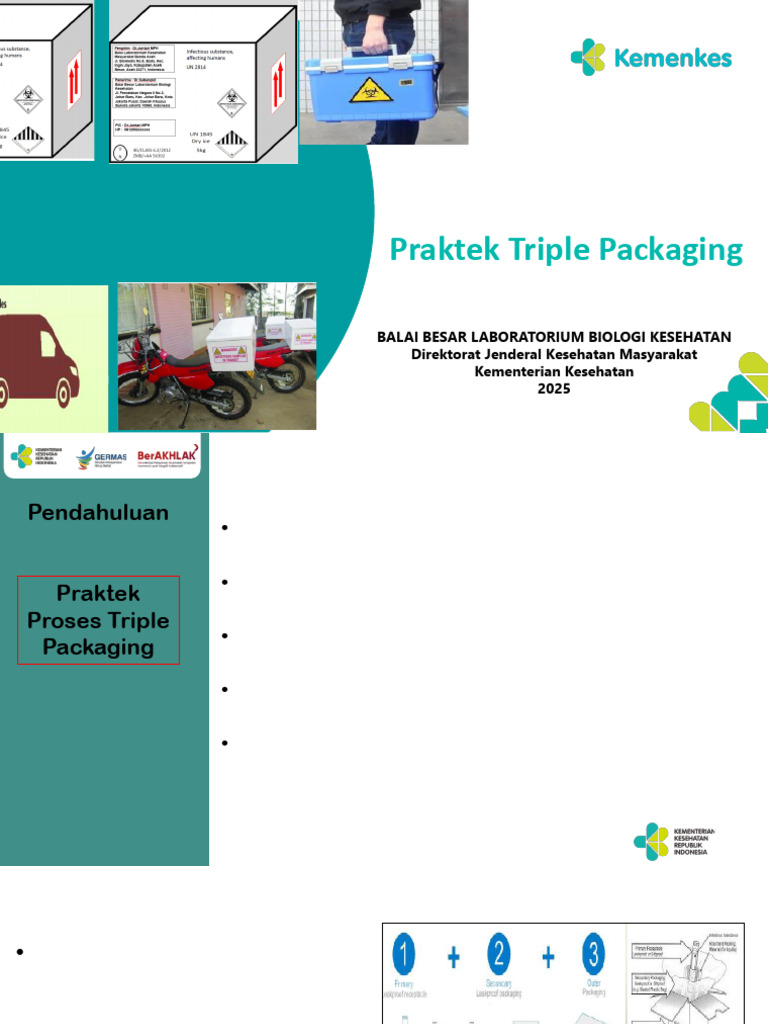Panduan Triple Packaging Spesimen Infeksius | PDF