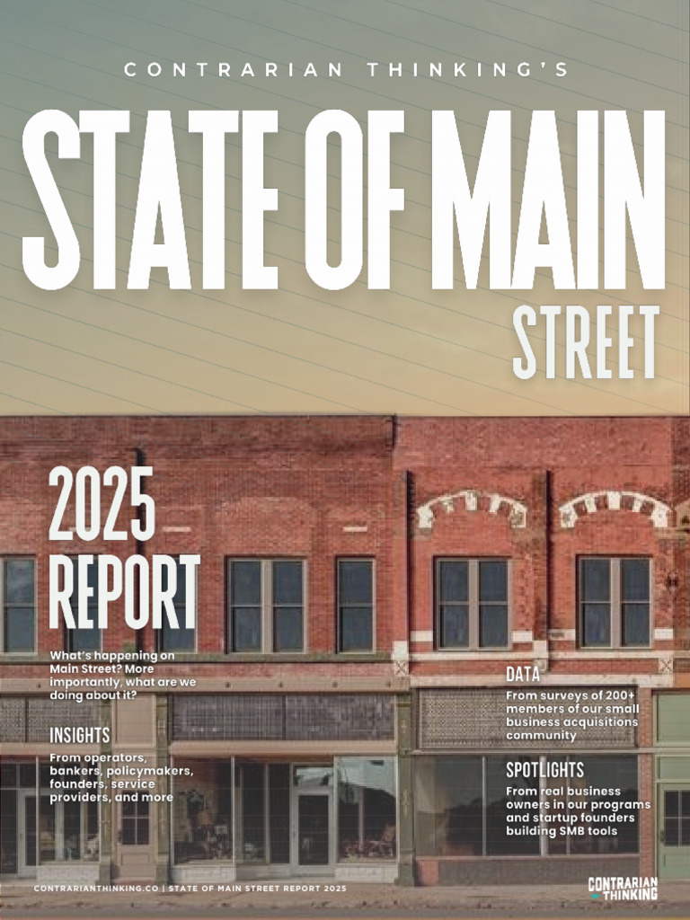 Main Street Report 2025 Insights | PDF | Mergers And Acquisitions ...