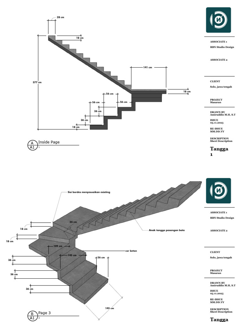 Masaran Project Stair Design Plans | PDF