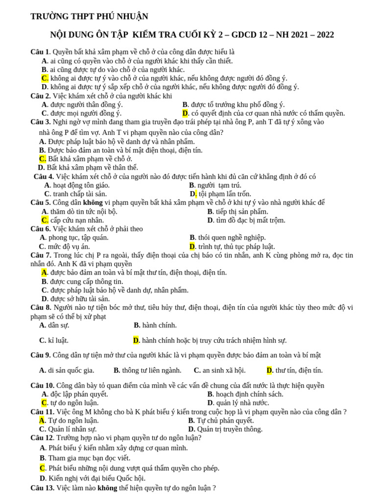 GDCD | PDF