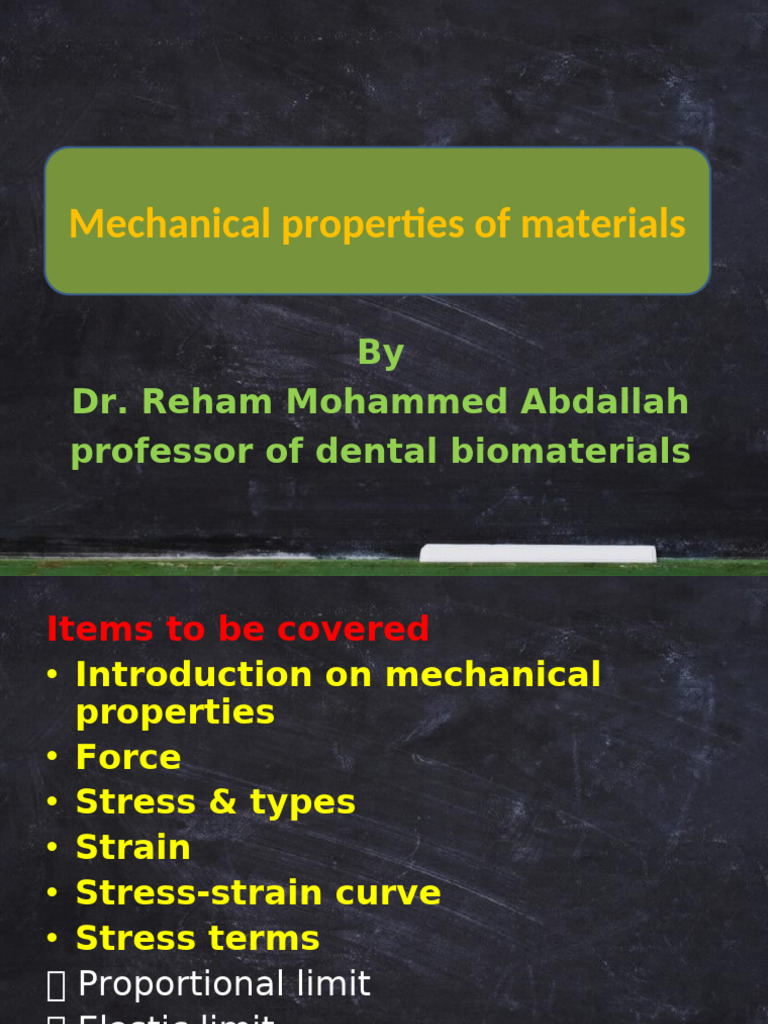Mechanical Properties | PDF | Deformation (Engineering) | Strength Of ...