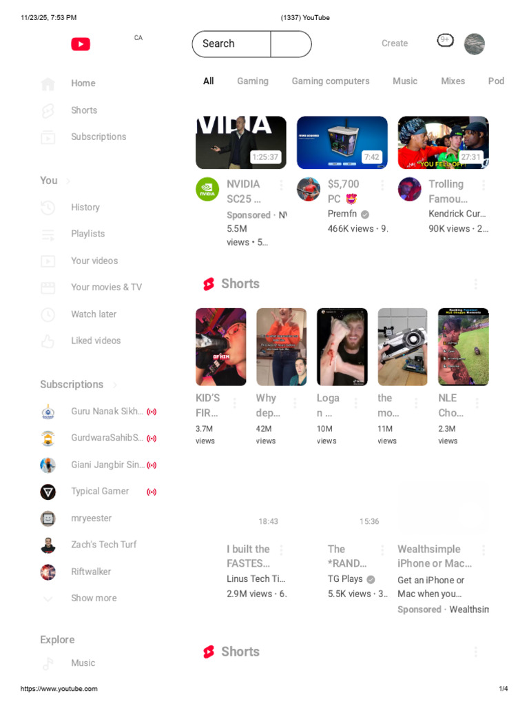 (1337) YouTube | PDF