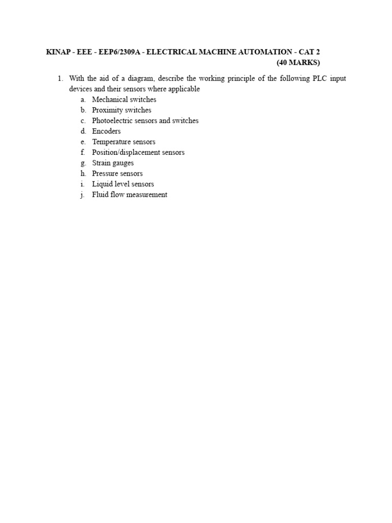 Machine Automation Cat 2 | PDF