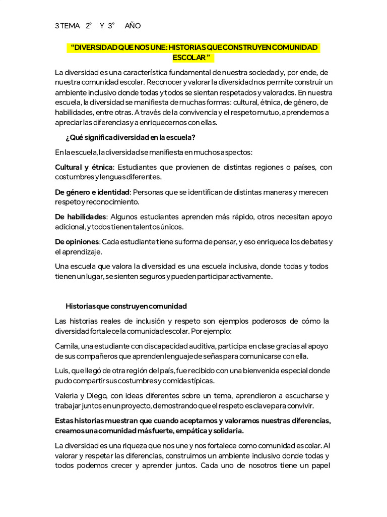 3 Tema 5 Unidad 2 y 3 Año | PDF | Aprendizaje | Cognición