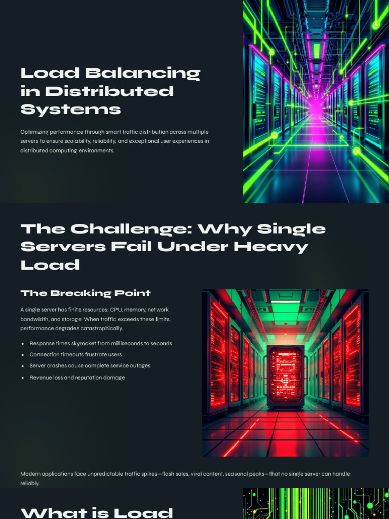 Load Balancing in Distributed Systems | PDF | Load Balancing (Computing) | Telecommunications