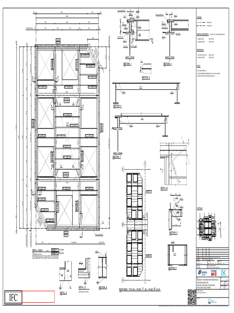 00 Roof Deck, Hatch Above HV Shunt Reactor, Structural Steel Topside | PDF