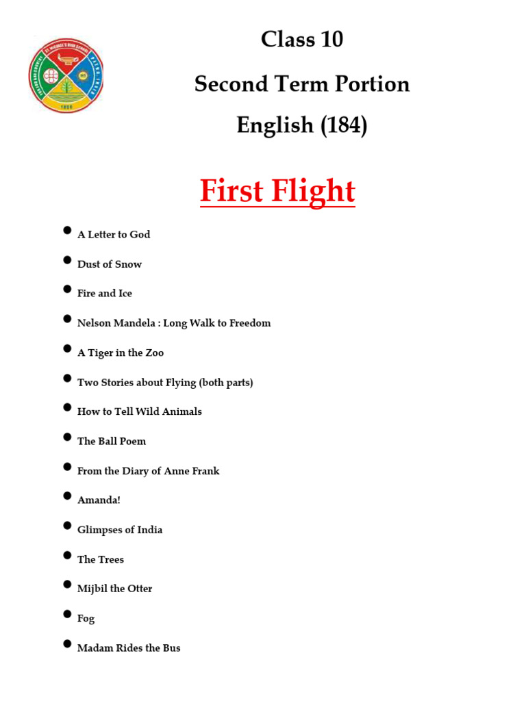 Second Term Syllabus | PDF