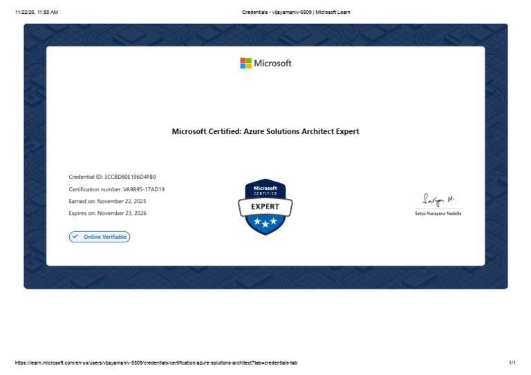 Azure Solutions Architect Expert | PDF