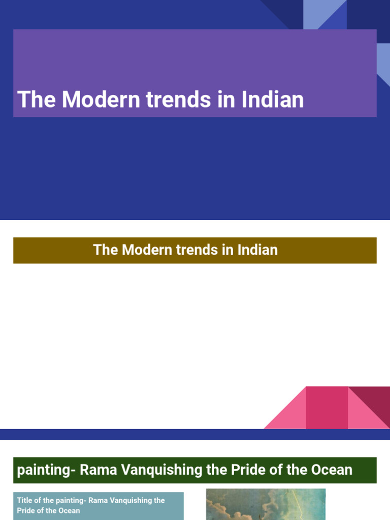 Modern Indian Painting Trends Explained | PDF | Paintings | The Arts