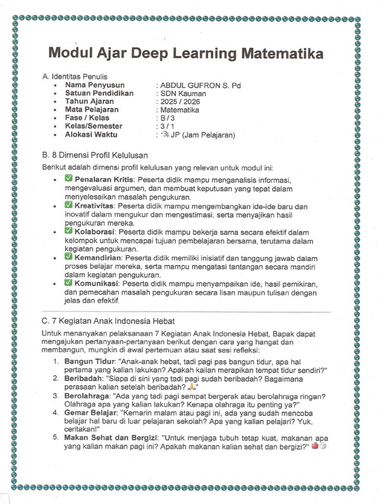 Modul Ajar Deep Learning | PDF
