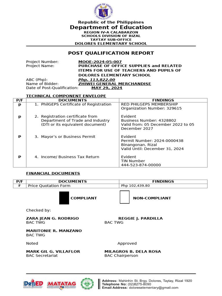 8.ed Post Qualification Report PQR July | PDF