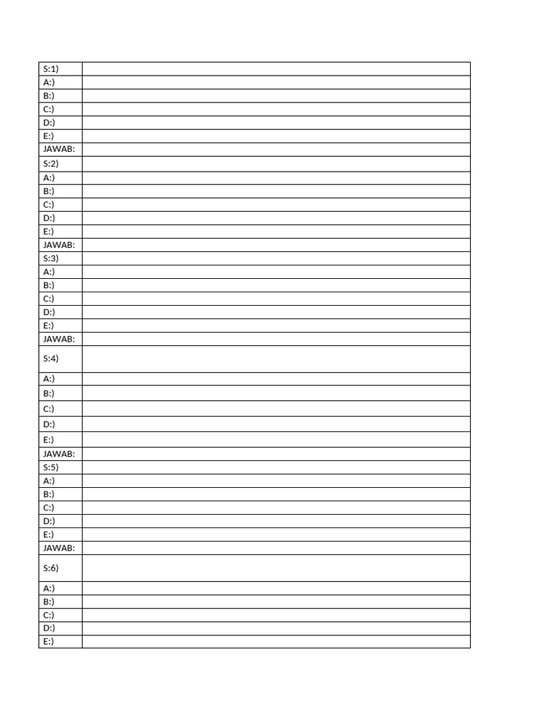 Format Soal Cbt Exam | PDF