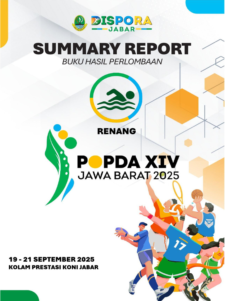 Laporan Medali POPDA XIV Jabar 2025 | PDF