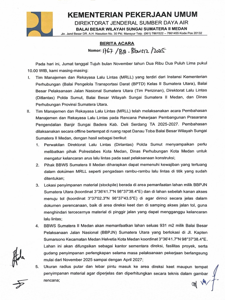 BA Penandatanganan MRLL | PDF