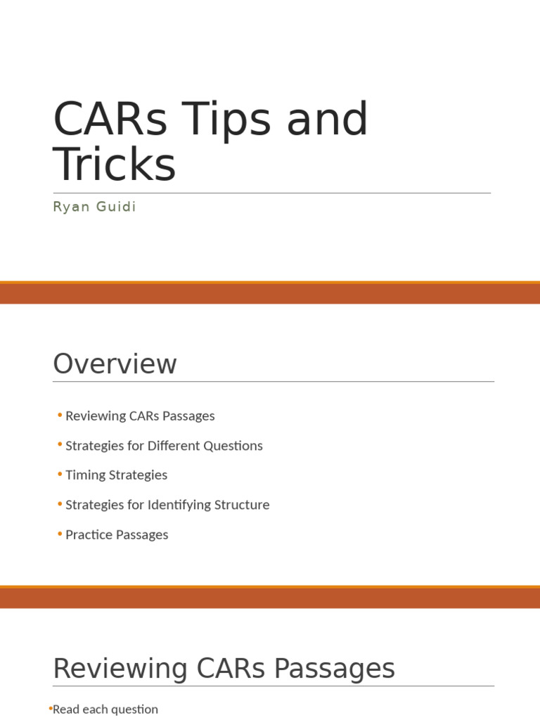 Reviewing CARs Passages and Question Strategy 1 | PDF | Epistemology