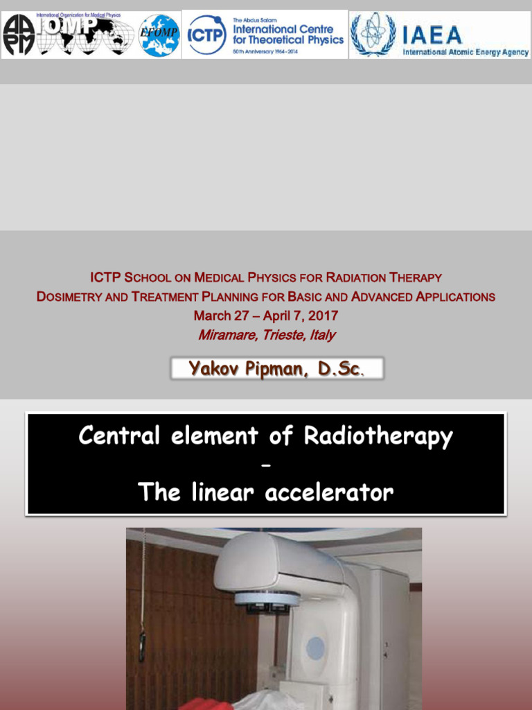 Linear Accelerators For Radiotherapy 1 | PDF | Radiation Therapy | X Ray